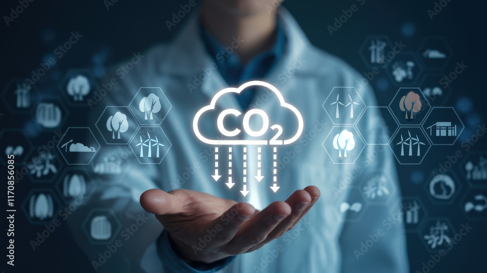 Foto de Stock Understanding the Carbon Footprint Concept and Its ...