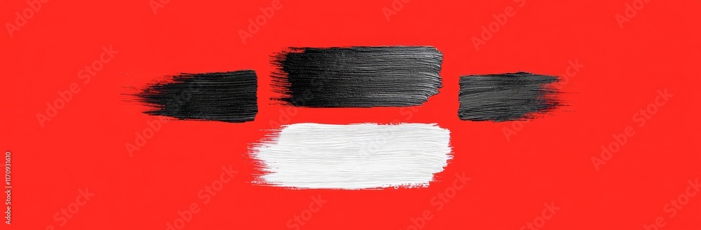 Grunge backgrounds established. Black paint ink stroke applied over a ...