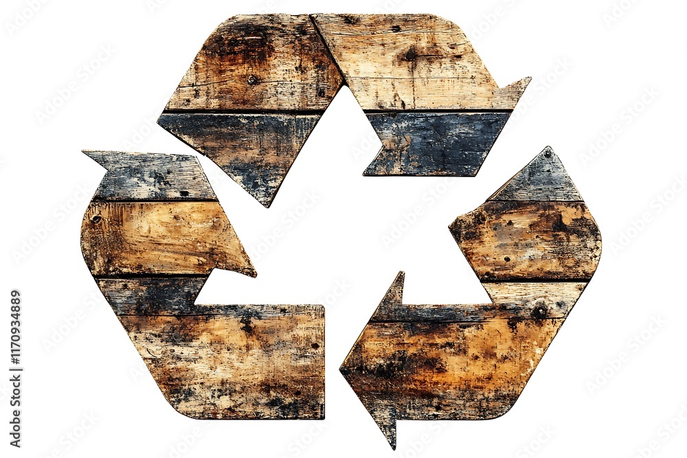 Recycling symbol icon on white background, a green arrow sign for eco ...