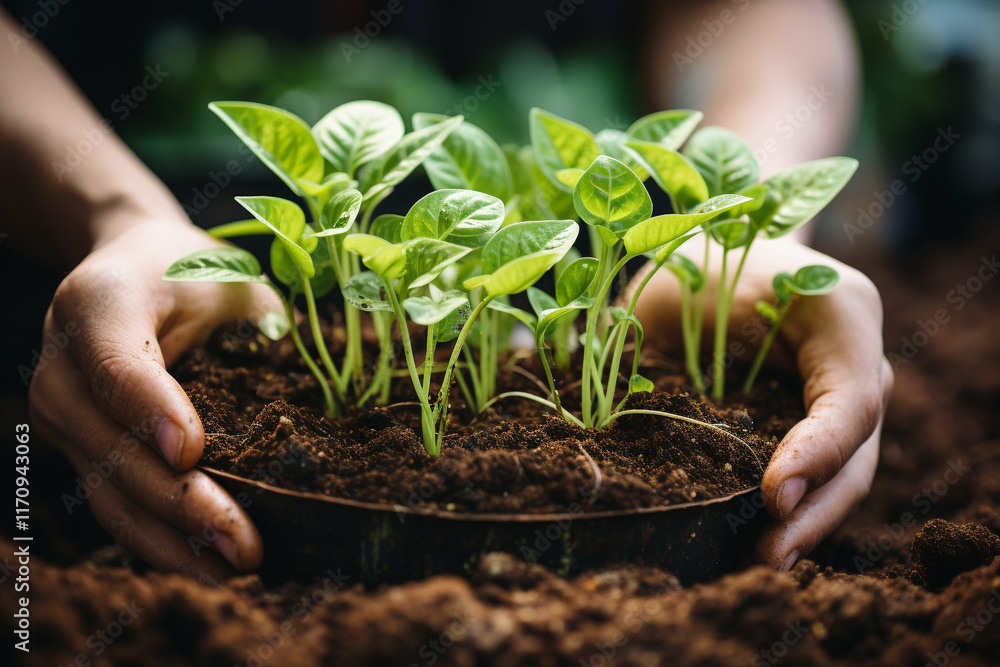 Stock-Foto „Plants and soil have a reciprocal relationship where plants ...