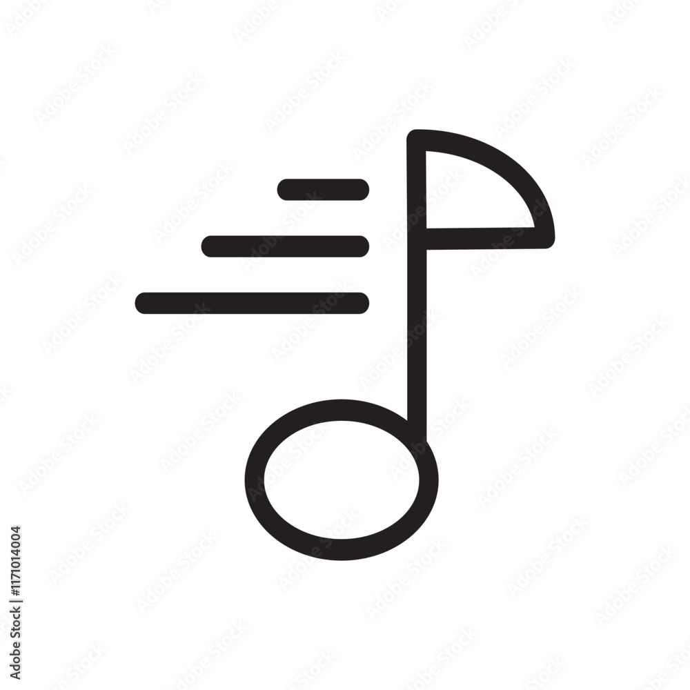 Musical scale icon featuring ascending or descending notes, symbolizing ...