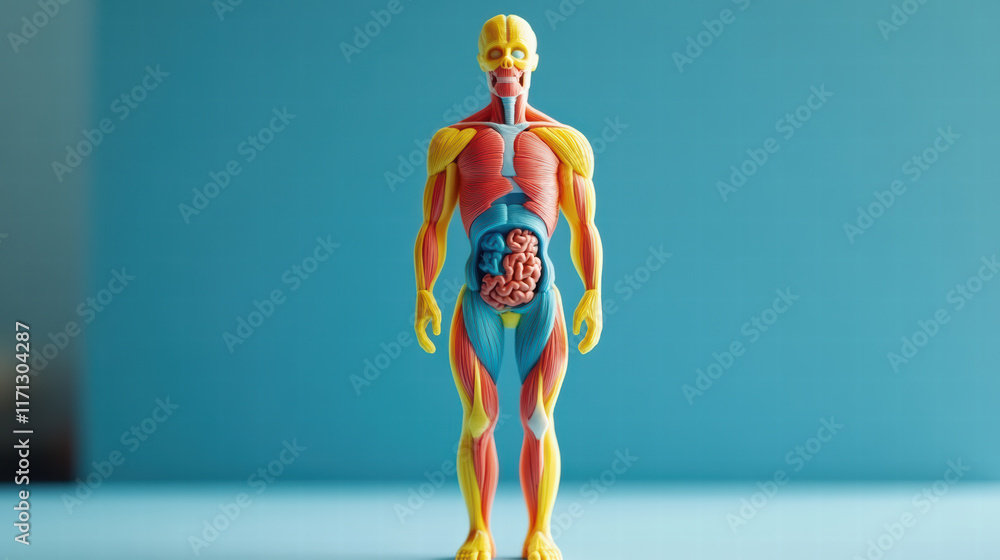 3D printed educational model of human body showcasing detailed anatomy ...