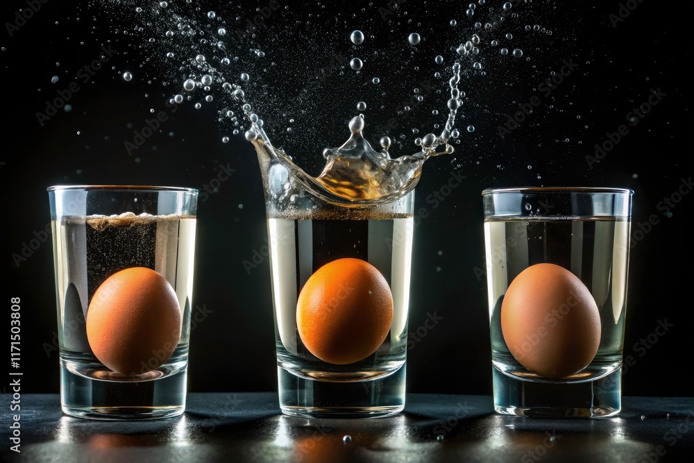 Test egg freshness: A floating egg indicates spoilage; a sunken egg is ...