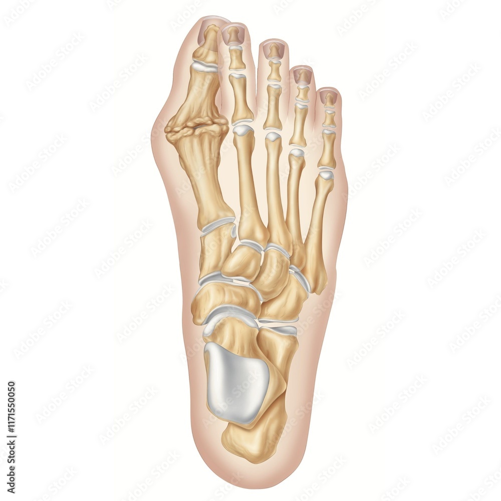 anatomical illustration depicting moderate to severe osteoarthritis in ...