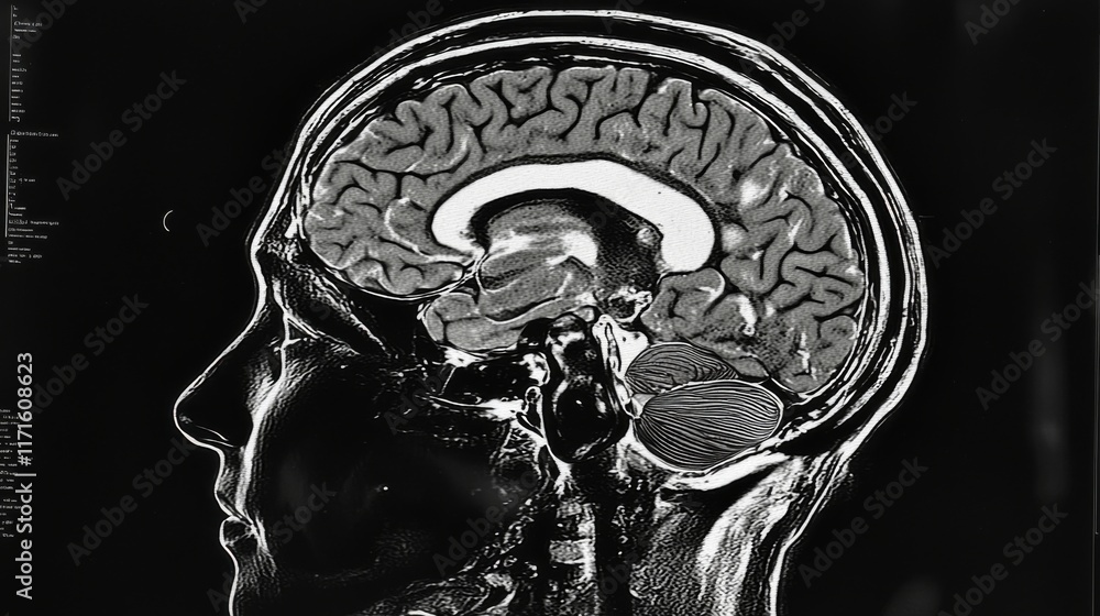 Human Brain MRI Scan: Anatomy and Neurological Imaging Stock Photo ...