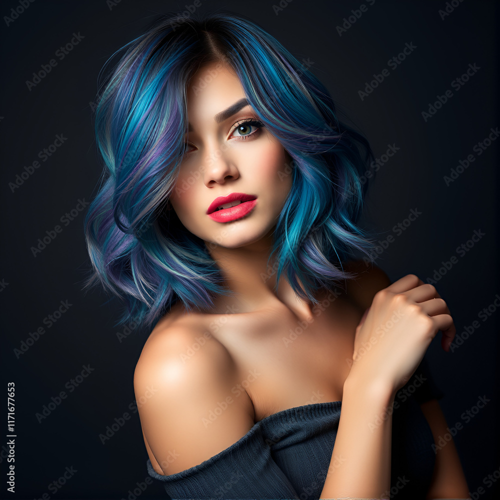 Lively young woman contemporary hair steals spotlight effortlessly ...