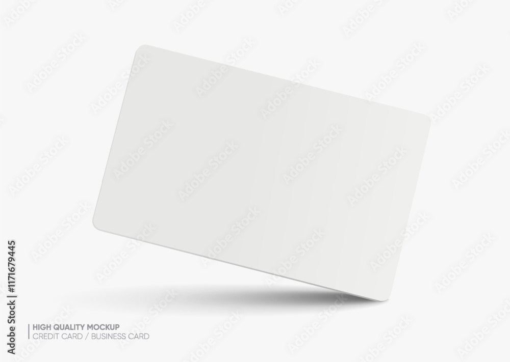 Business card mockup for your design template. Blank empty credit card ...
