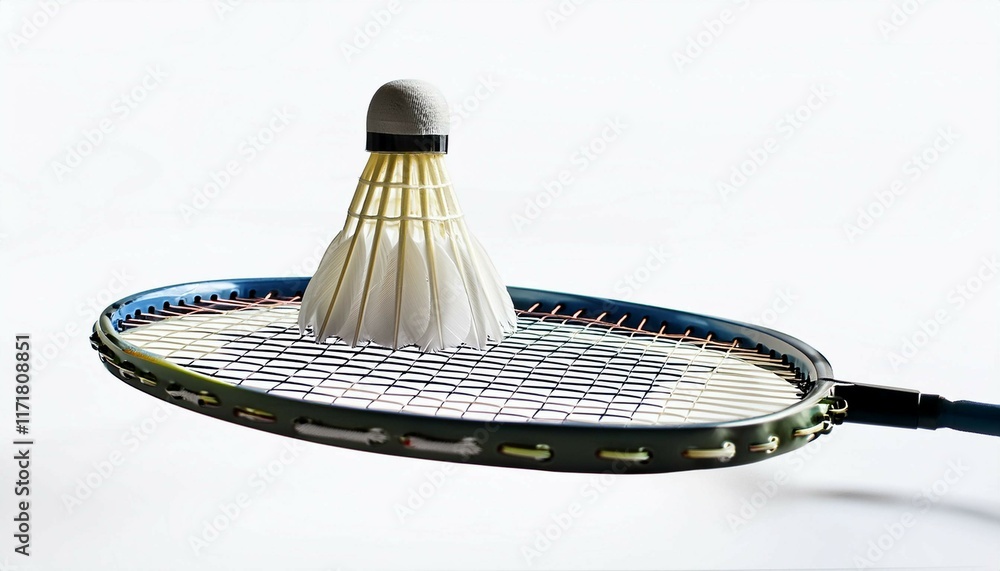 badminton racket and shuttlecock Stock Photo | Adobe Stock