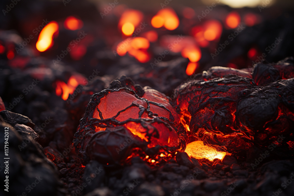 realistics celebration highlights fiery nature of lava, displaying its ...
