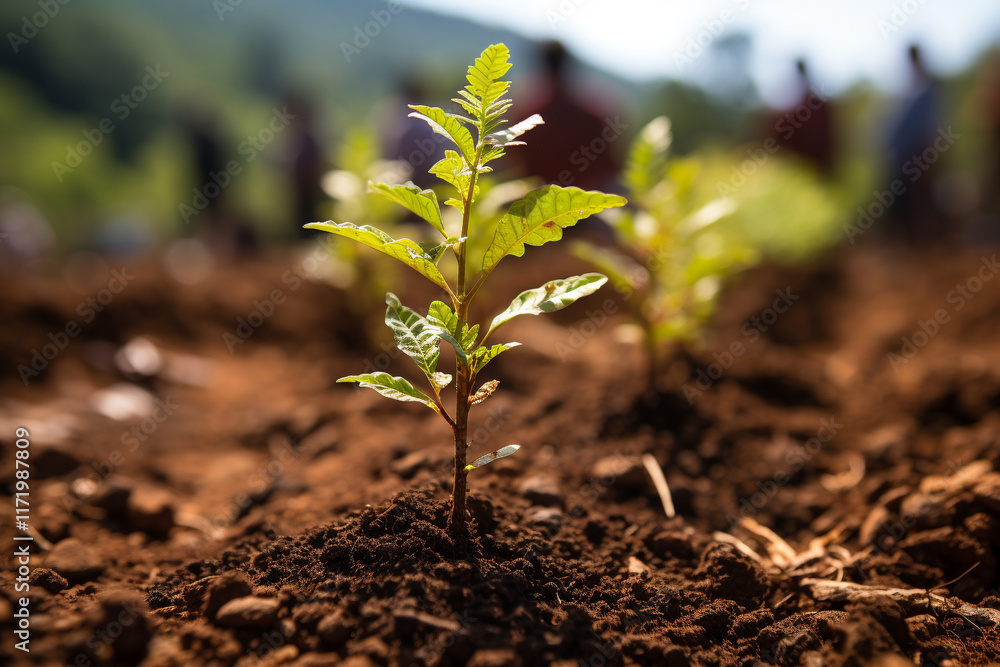realistics reforestation efforts resulted in transformation of a barren ...