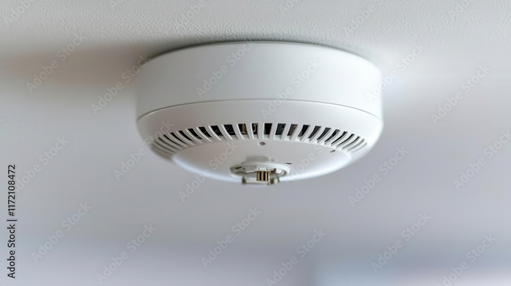 Fire safety awareness smoke detector installation home interior ...