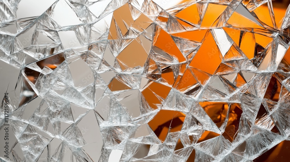 Background image of shattered patterns resembling broken mirrors Stock ...