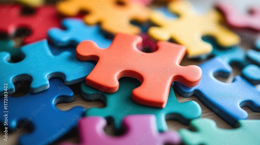 Puzzle pieces as a symbol of the autism spectrum, representing World ...