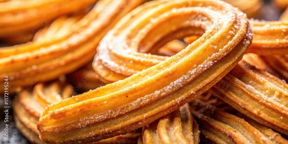 Crispy churros, a vintage delight. High-resolution image showcases the ...