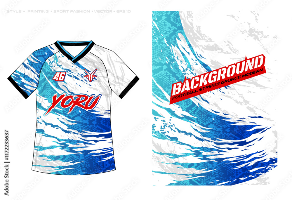 sublimation jersey design blue white splash halftone splash background ...