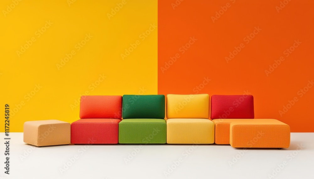 home decor minimalism. Compact modular seating system with ...