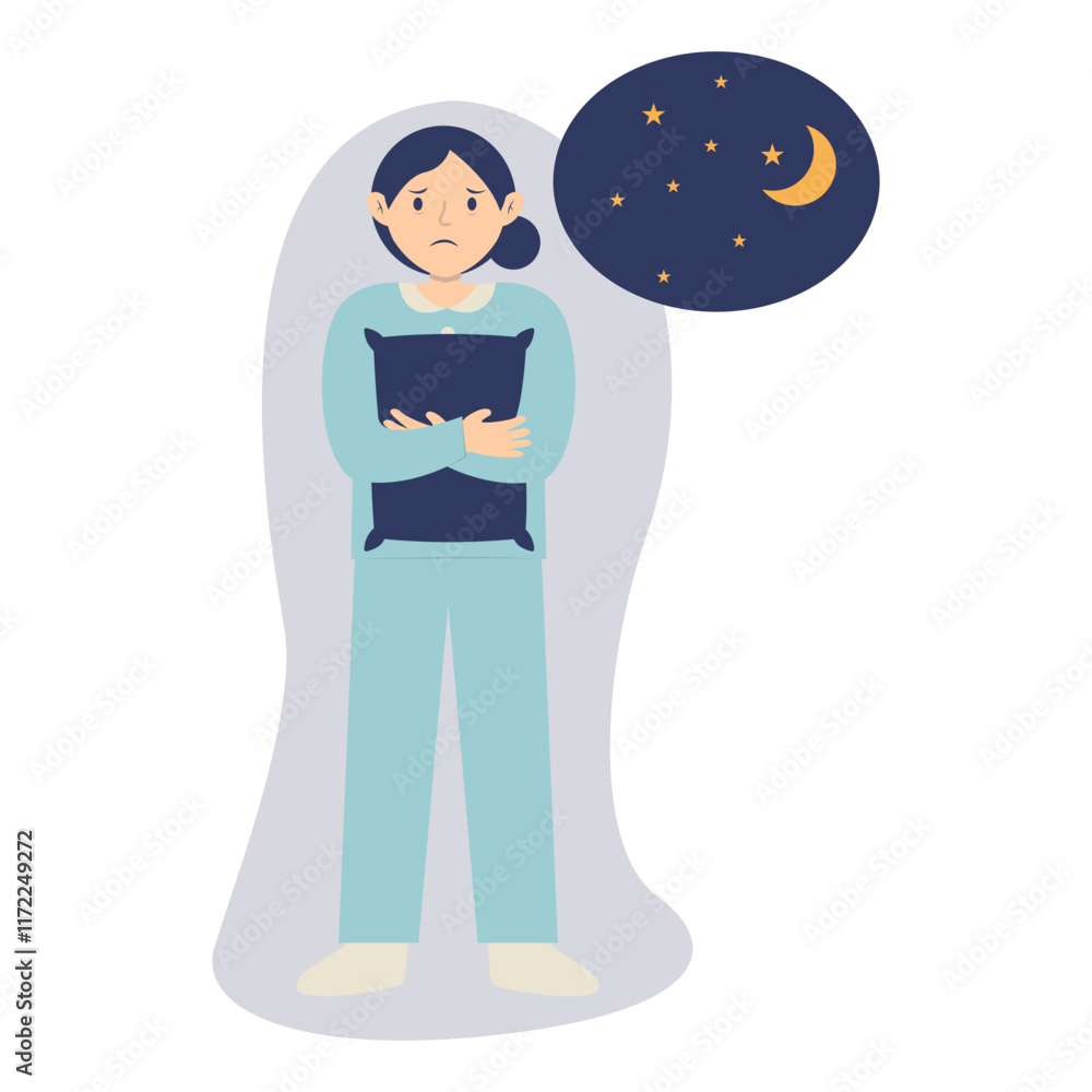 Frustrated Person Illustration in Flat Cartoon Design. Isolated Vector ...