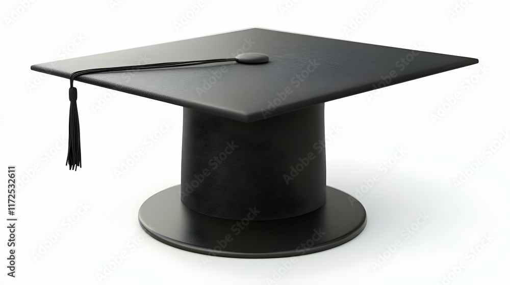 Class of 2025 photo of a black college graduation cap isolated on a ...