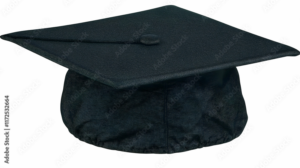 Class of 2025 photo of a black college graduation cap isolated on a ...