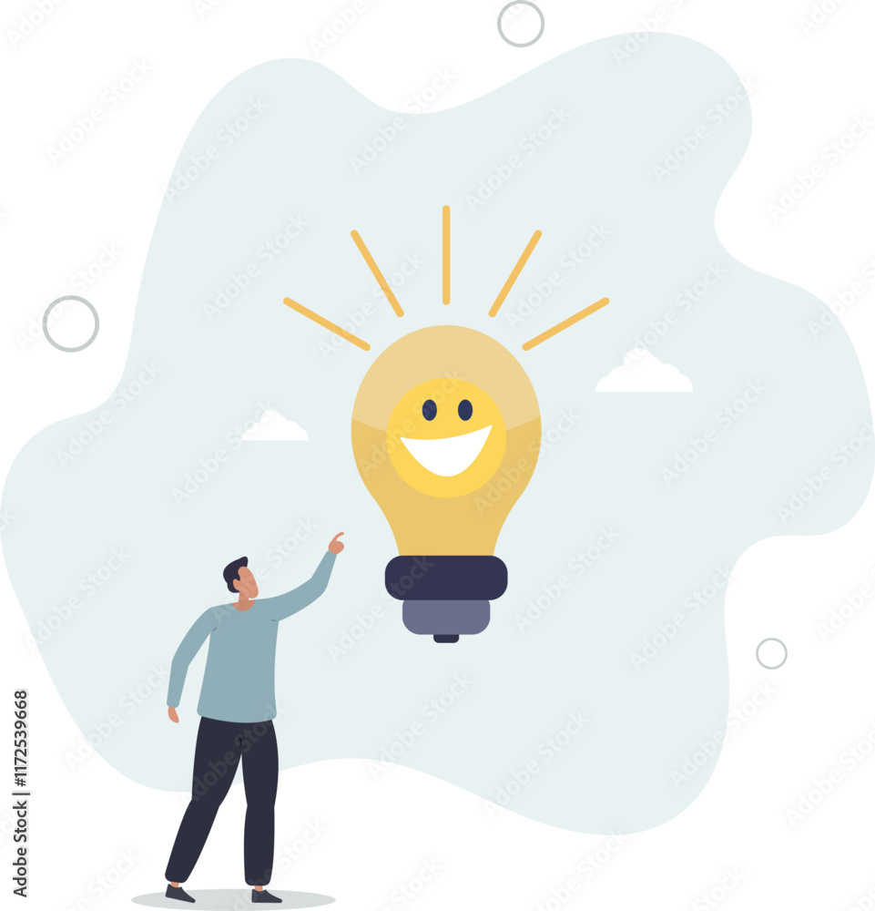 Positive thinking, optimistic mindset or good attitude to success in ...