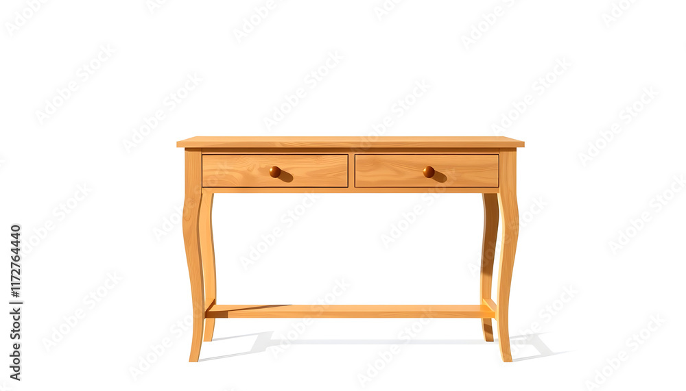 console table isolated on a transparent background, clipart style, with ...