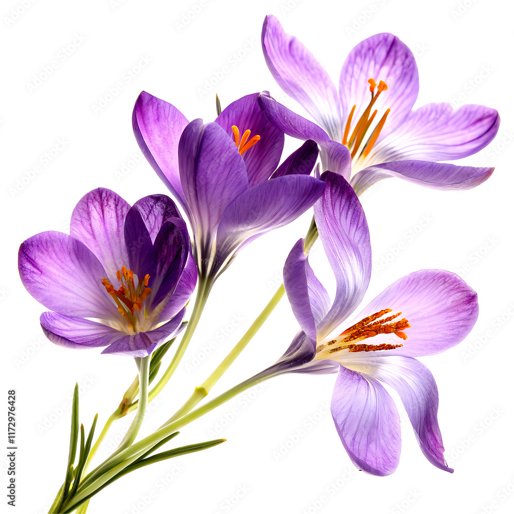 Purple flowers isolated photography color image petal soft realistic ...