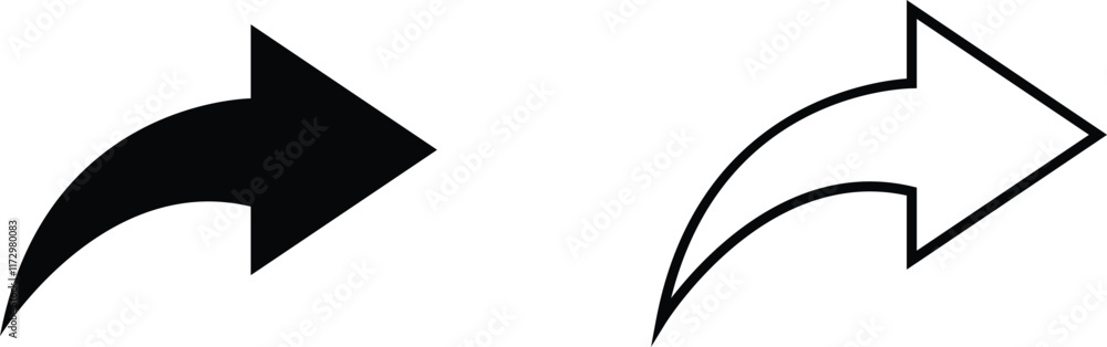 Simple arrows transmit sharing icon set. Depicting data exchange ...