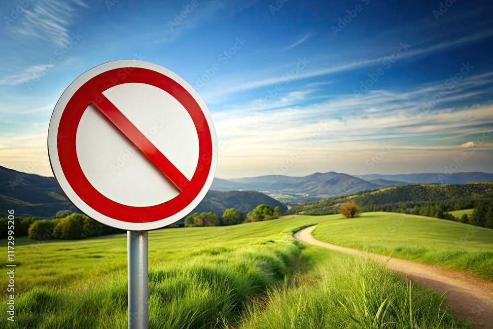 Empty Not Allowed Sign, Prohibited Sign, No Entry Sign, Red Circle ...