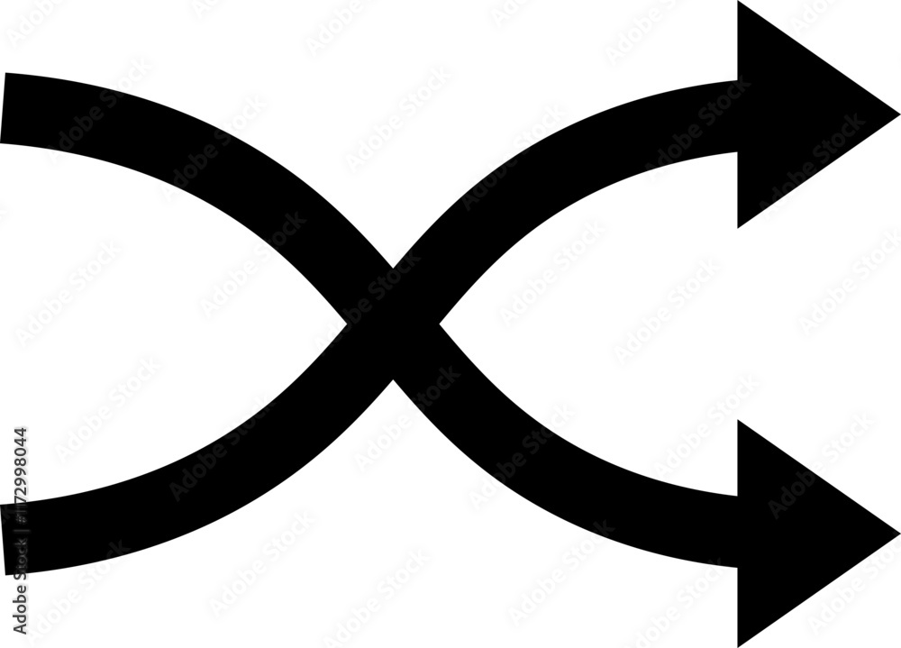 Simple arrows transmit sharing icon. Depicting data exchange pointing ...