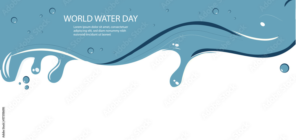 Fluid Wave Banner Design with transparent background. Dynamic blue ...
