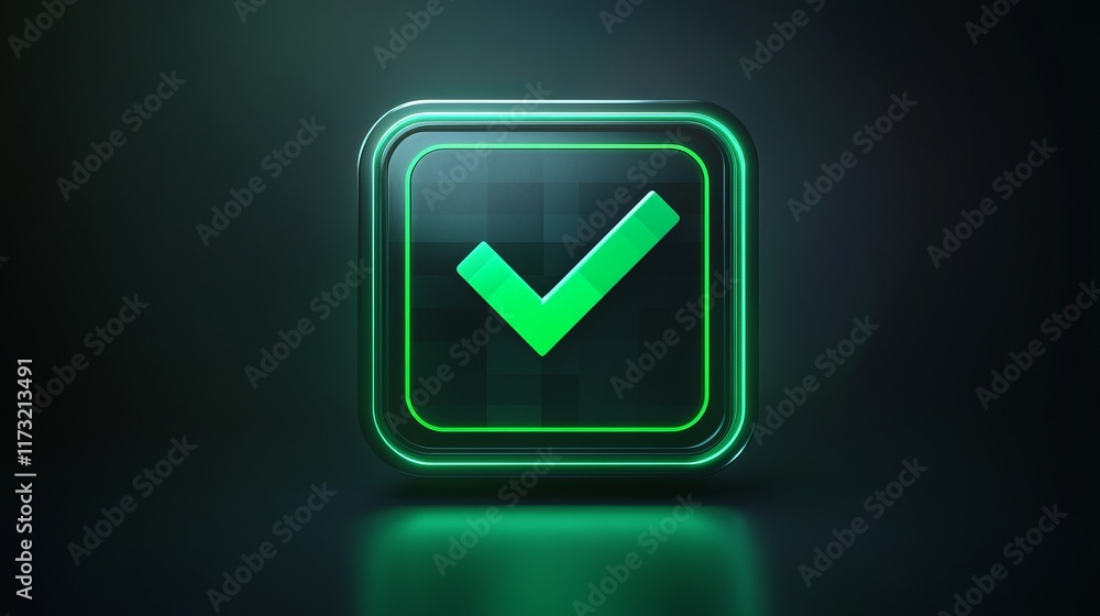 Checkbox icons with correct and accept checkmark symbols, green tick ...
