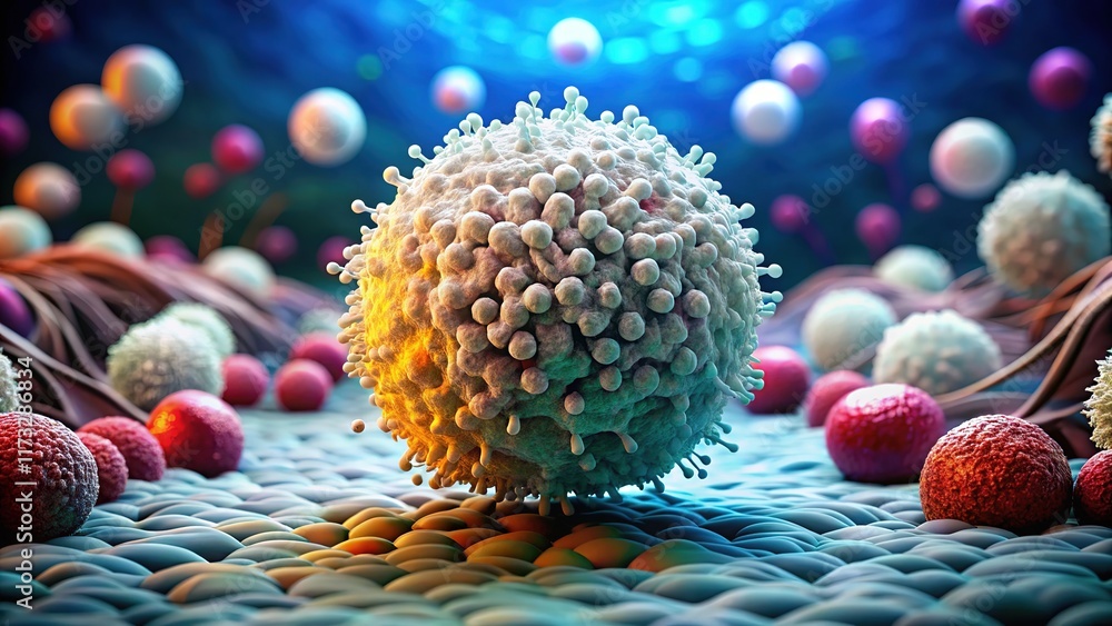 3D Scanning Electron Microscope White Blood Cell - High Definition ...