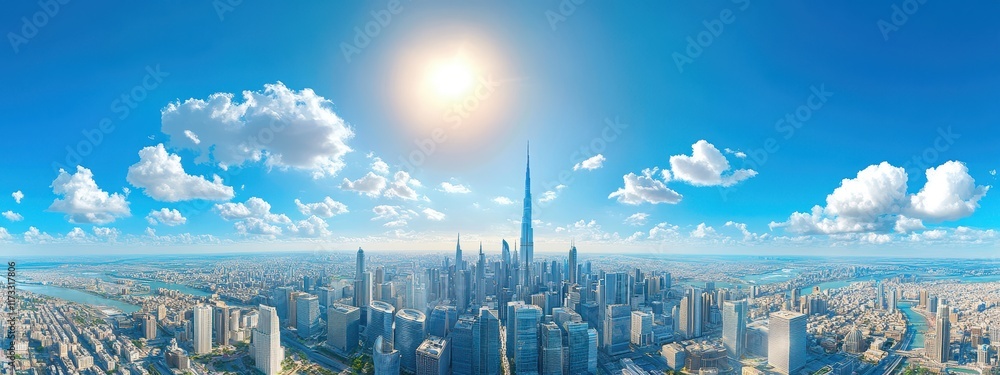 Interactive VR world depicting global financial districts,World Economy 2025,immersive economic ...