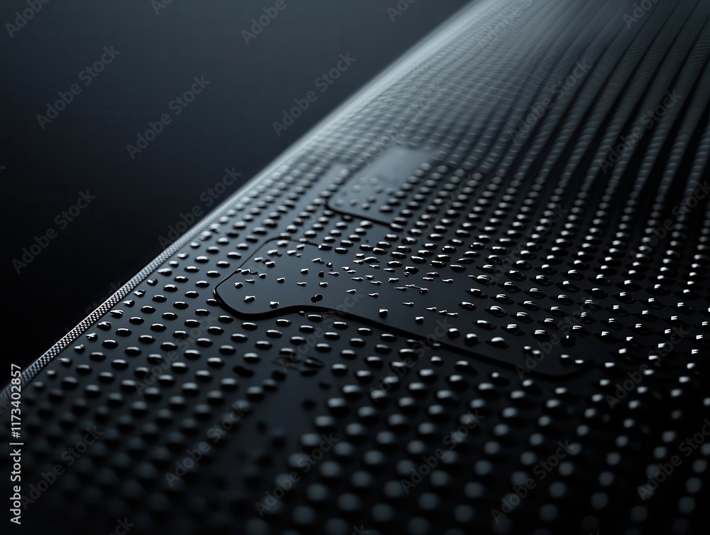 Detailed view of the plane s carbon composite wing structure, designed ...