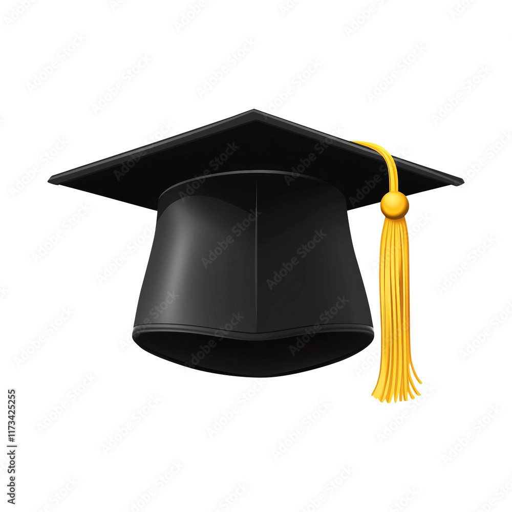 graduation cap and diploma isolated on transparent background remove ...