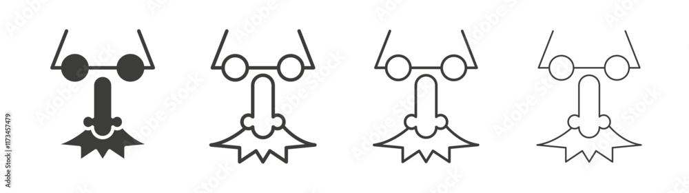 Joke day icon collection for website design, app, UI design. Stock ...