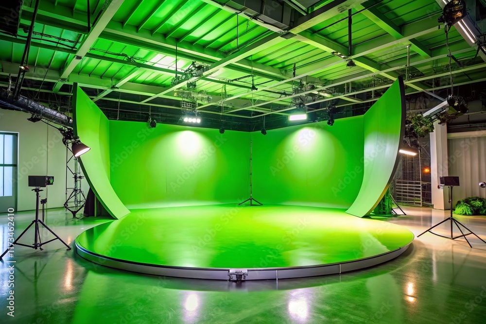 Panoramic Green Screen Studio: Circular Stage for Film & Video ...