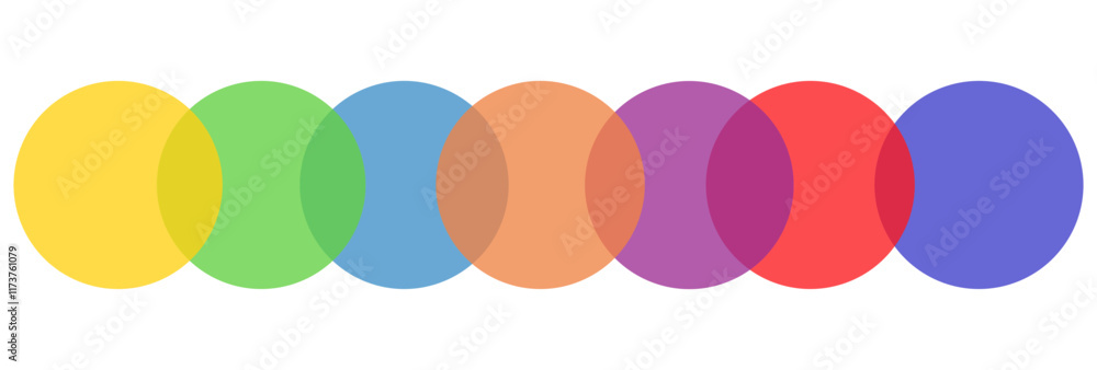 overlapping circles visualize relationships and connections. The Venn ...