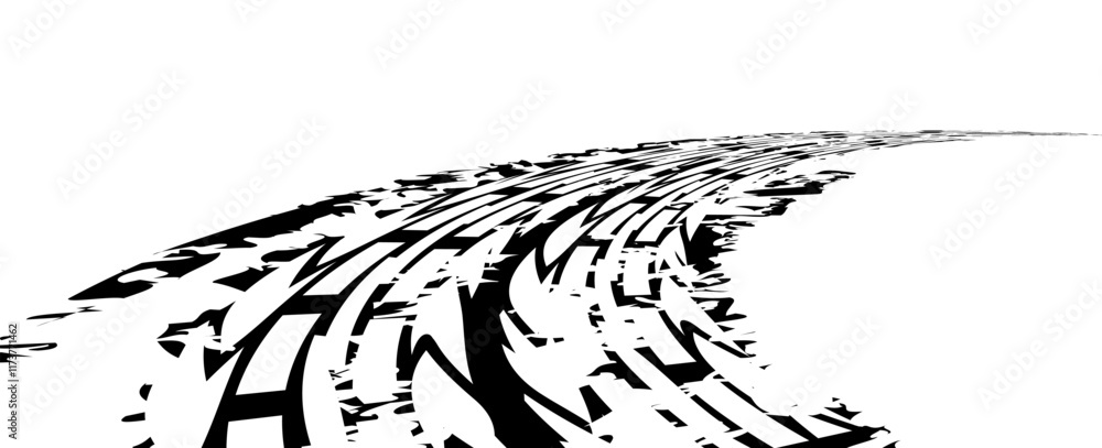 Tire tread marks, wheel textures, tire marks - car racing, motocross ...