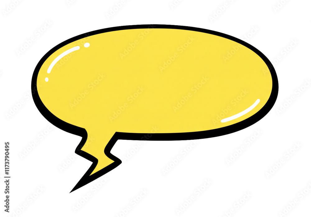 Speech bubble icon for comic book. Call cloud cartoon vector ...