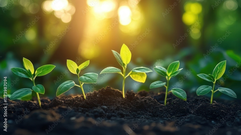 Plant Growth Stages from Seed to Mature Plant Illustrating Development ...