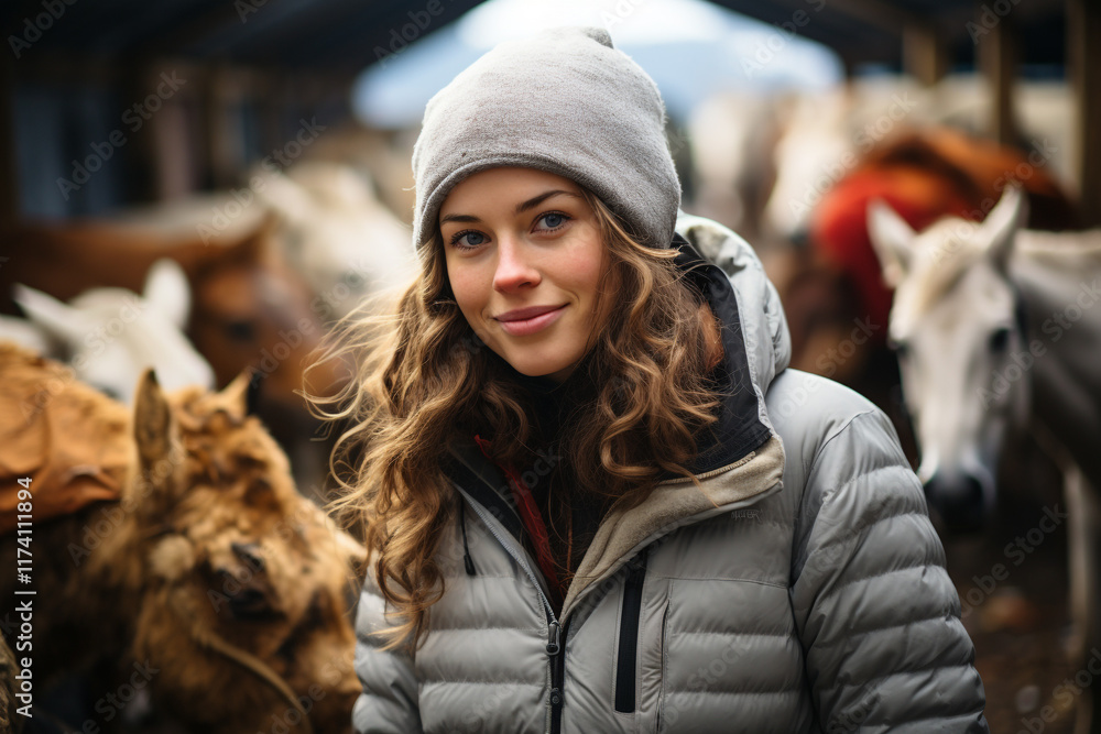 Behold harmonious union of majestic equines and awe-inspiring chasms ...