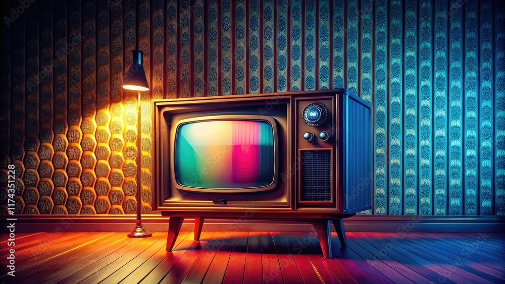 Retro TV Set Low Light Photography, Vintage, Pixelated, Grainy ...