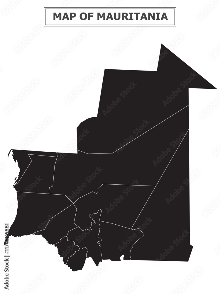 African Countries Geography Political map. Political map of country ...