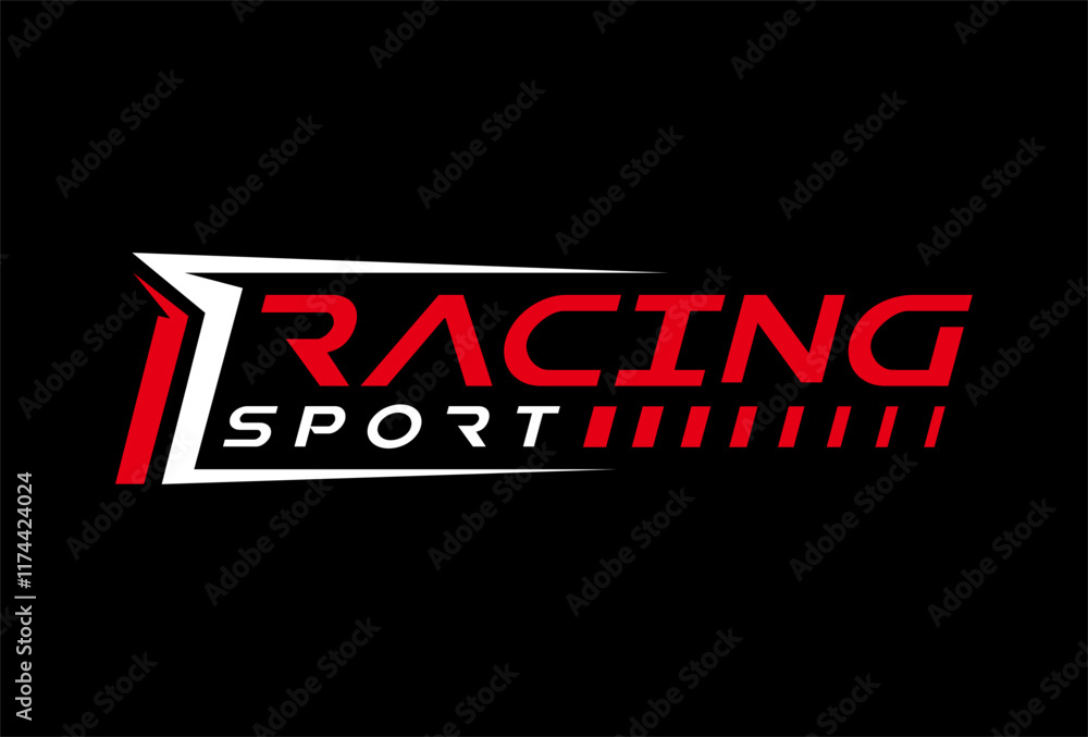 Race sport car stripe stickers, checker decals. Motocross competition ...