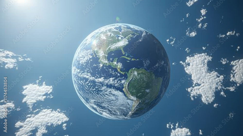 Earth planet cartoon 3d turnaround animation sprite sheet. Isolated ...