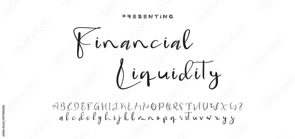 Hand drawn vector alphabet. Modern monoline signature script font. Elegant Signature Font. Best ...