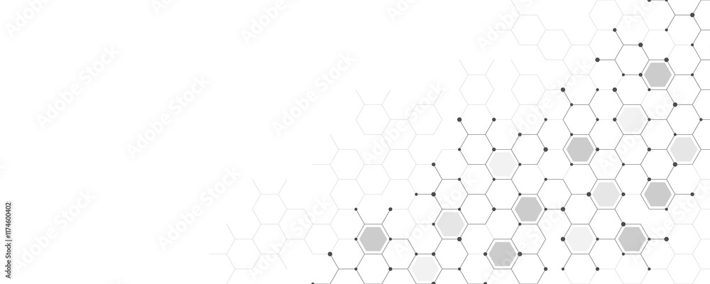 Genetic engineering and molecular structure, hexagon DNA network ...