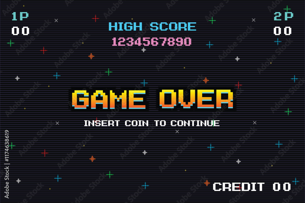 Game Over, Retro games for game assets in retro futuristic sci-fi ...