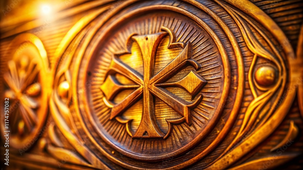 Ancient Christian Symbol Chi Rho Christogram, Religious Faith ...